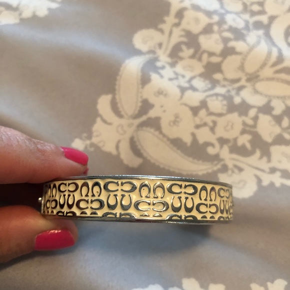 Coach | Jewelry | Coach Silver Bangle Bracelet | Poshmark